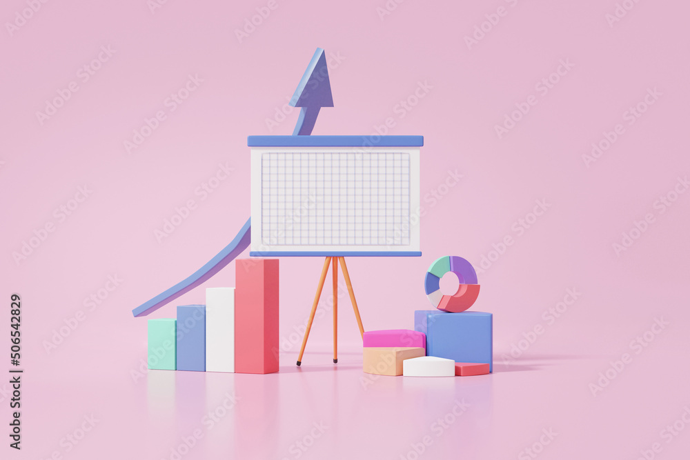 Chart financial graph economics analytics. growth target planning cost ...