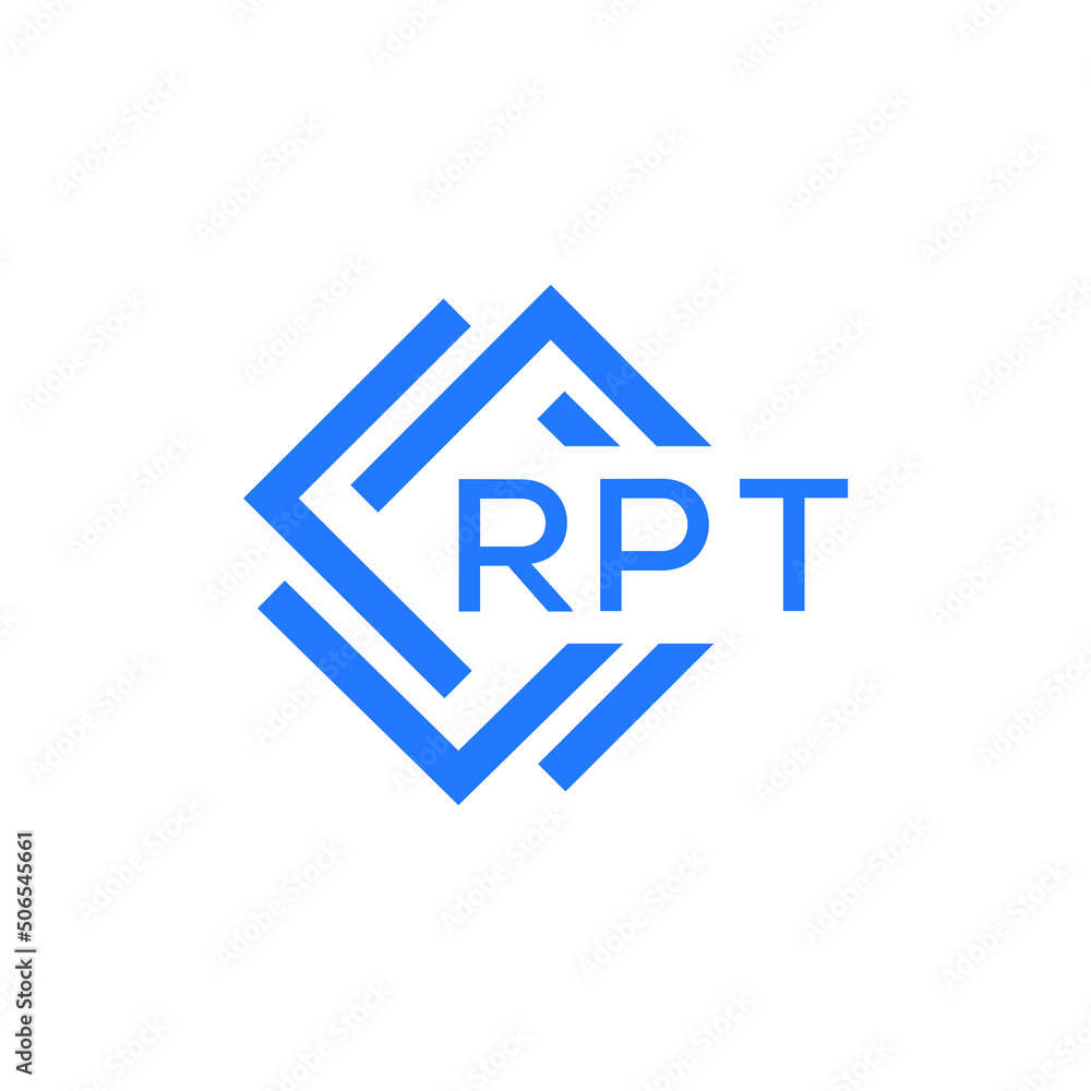 RPT technology letter logo design on white background. RPT creative ...