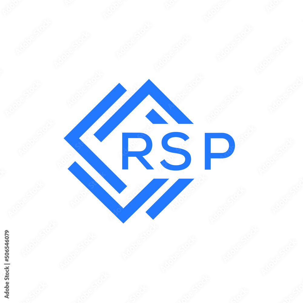 RSP technology letter logo design on white background. RSP creative ...