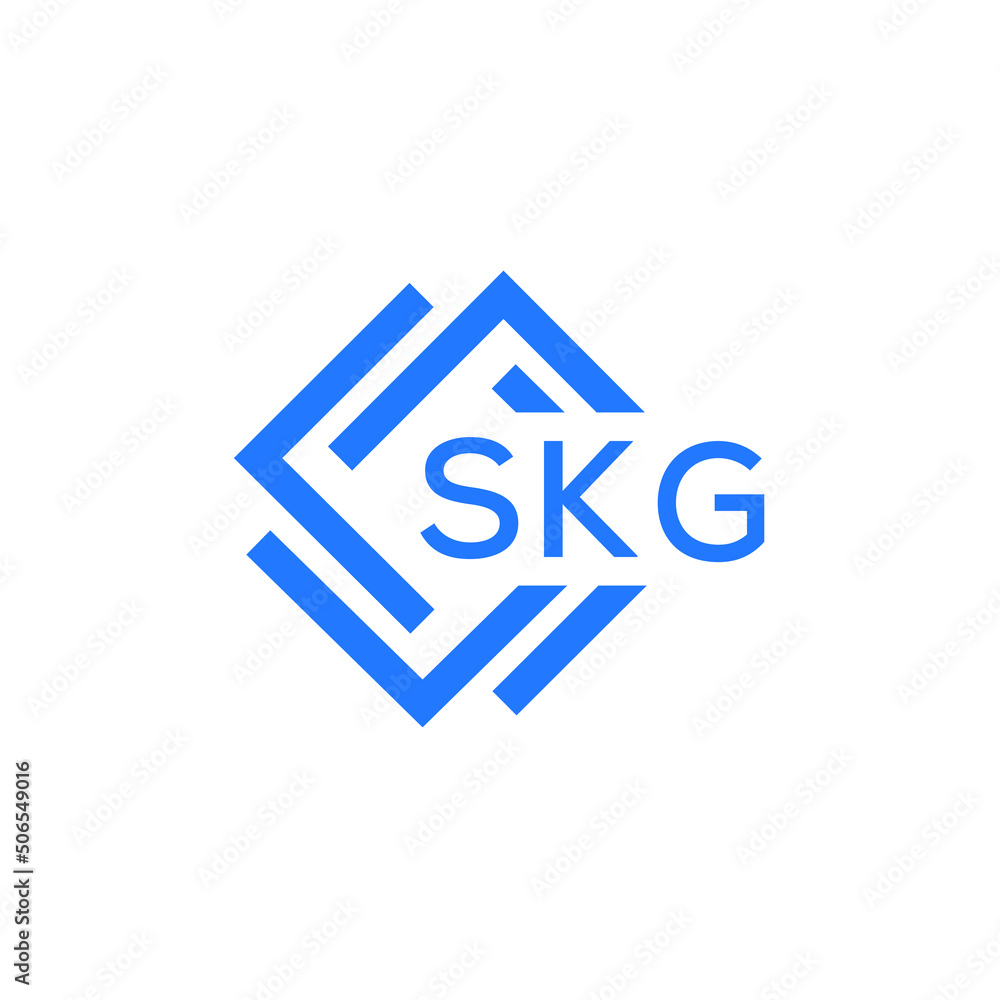 SKG technology letter logo design on white background. SKG creative ...