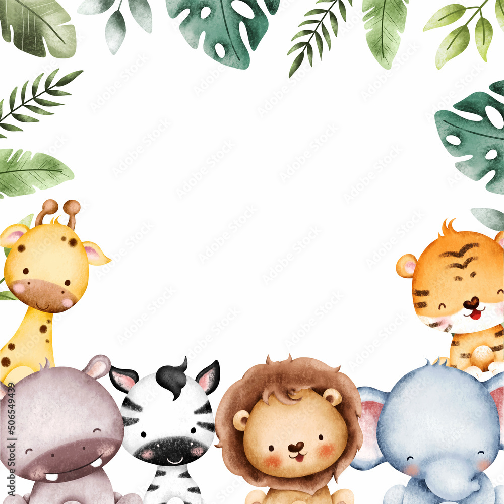 Cute Baby Animal Borders Cute Creature Border