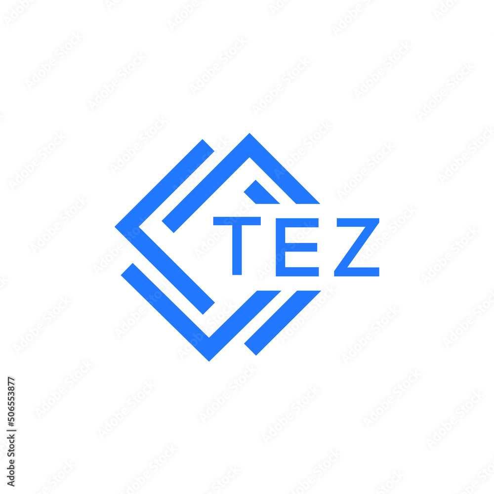 TEZ technology letter logo design on white background. TEZ creative ...
