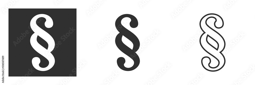 Set of paragraph signs, web design icons Stock Vector | Adobe Stock