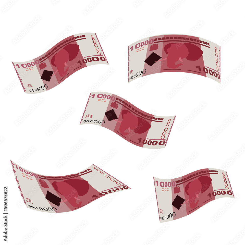 Tanzanian Shilling Vector Illustration. Tanzania money set bundle ...