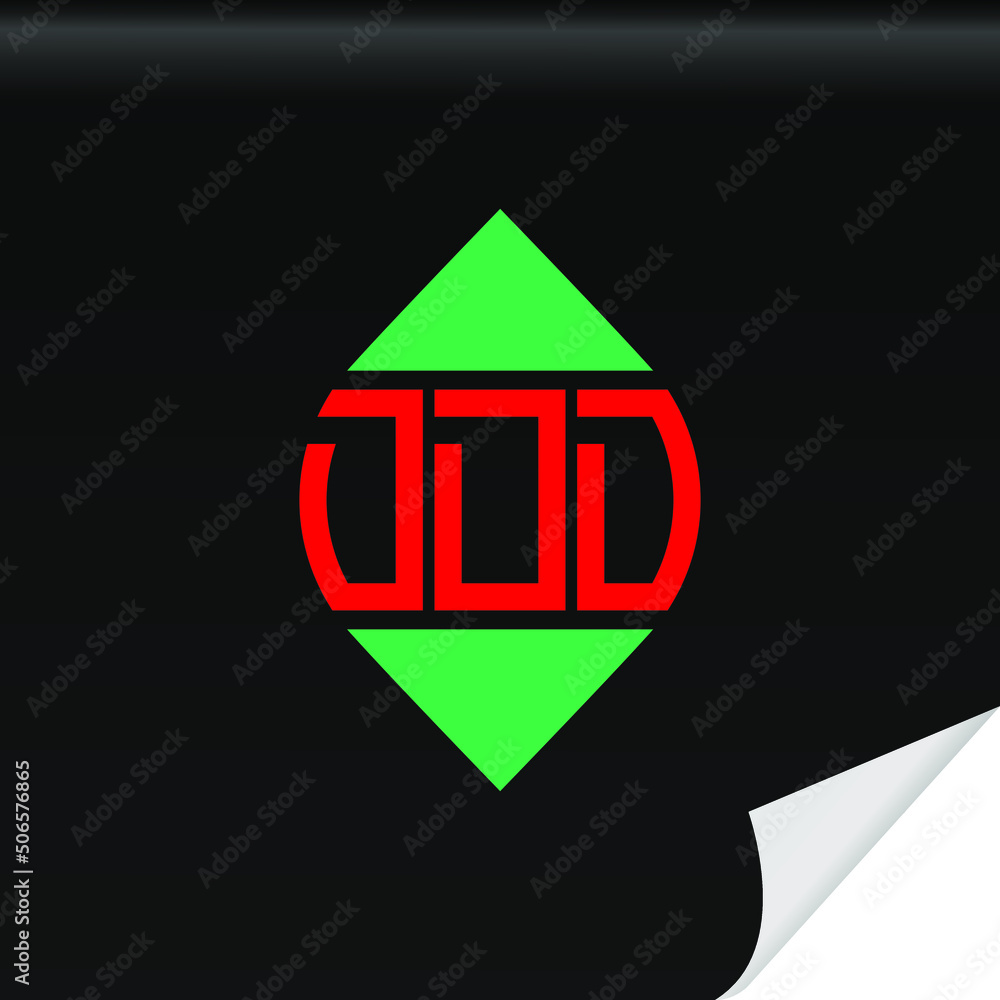 DDD letter logo design on black background.DDD creative initials letter ...