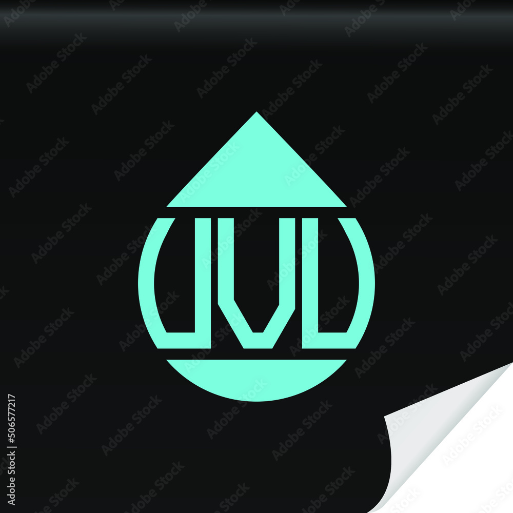 VVV letter logo design on black background.VVV creative initials letter ...
