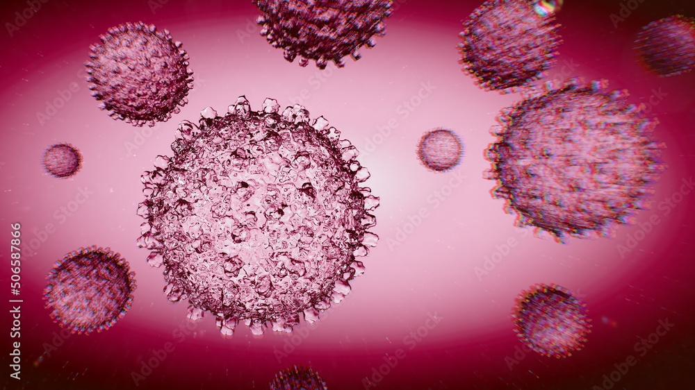 Hepatitis B virus particles, illustration Stock Illustration | Adobe Stock