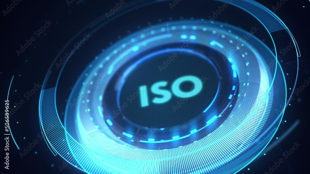 ISO Standard certification standardisation quality control concept on ...