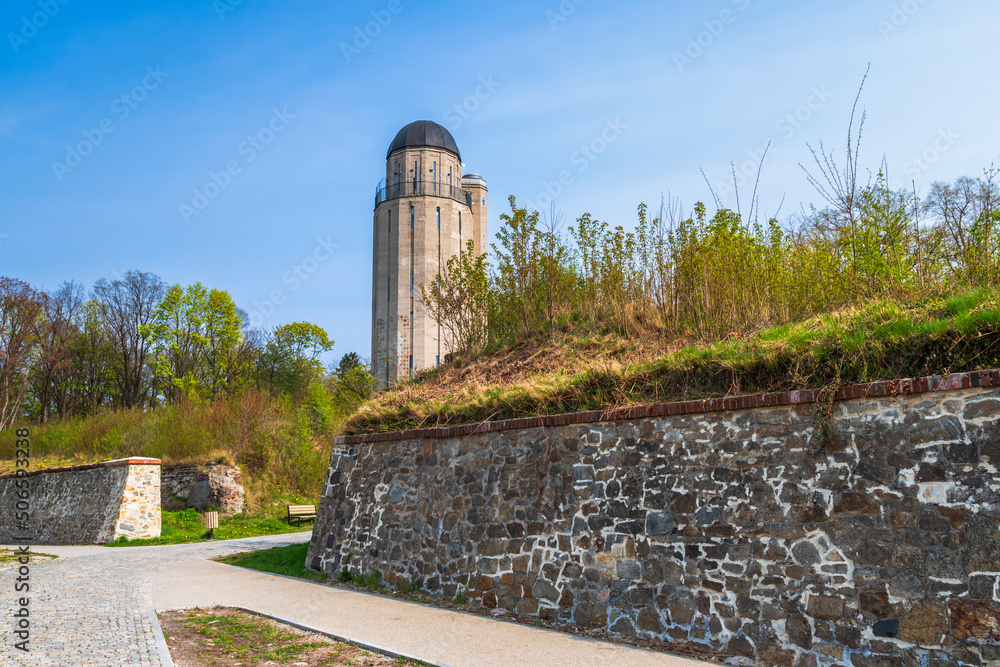 Defensive walls of the Prussian fort. one of the largest fortification ...