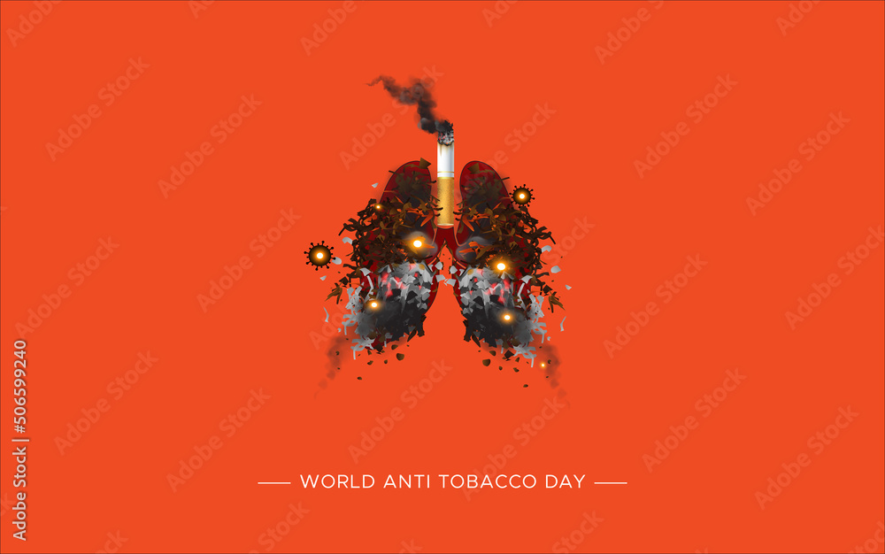 World Anti Tobacco Day or No Smoking Day quit forbidden Prohibit ...