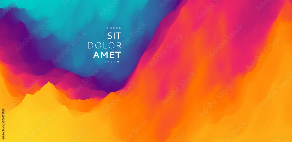 Abstract background with dynamic effect. Creative design poster with ...