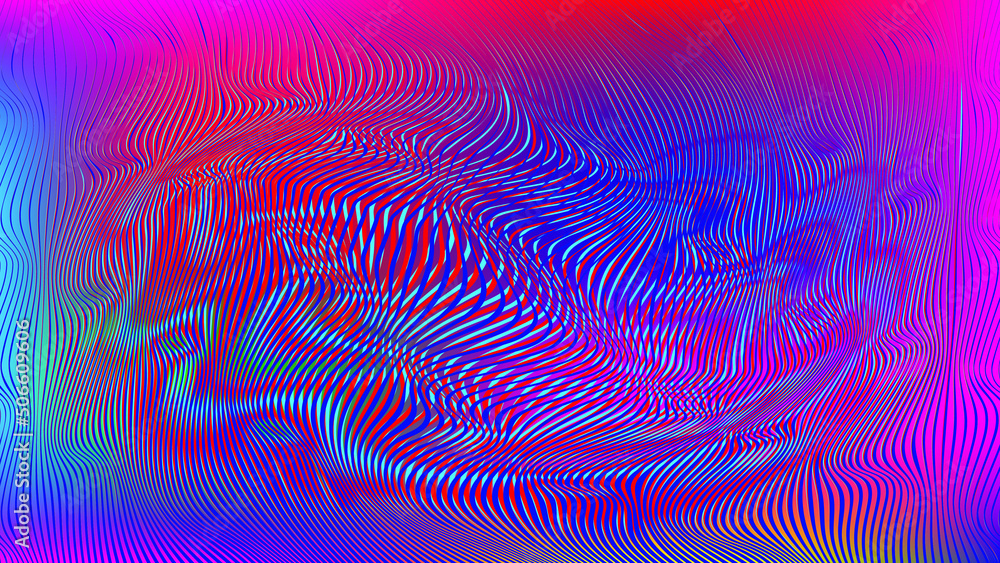 Glitch distorted geometric background . Modern art design . Noise ...