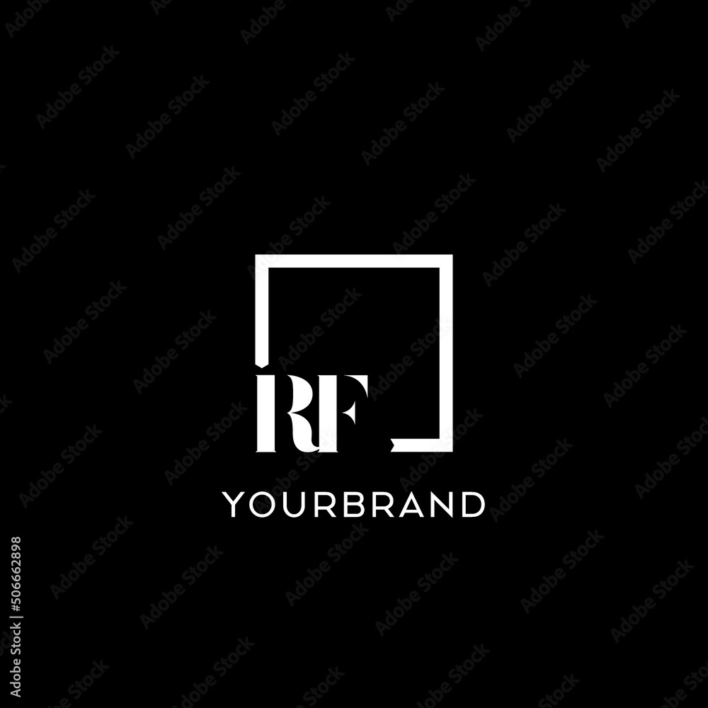 Letter RF simple square logo design ideas Stock Vector | Adobe Stock