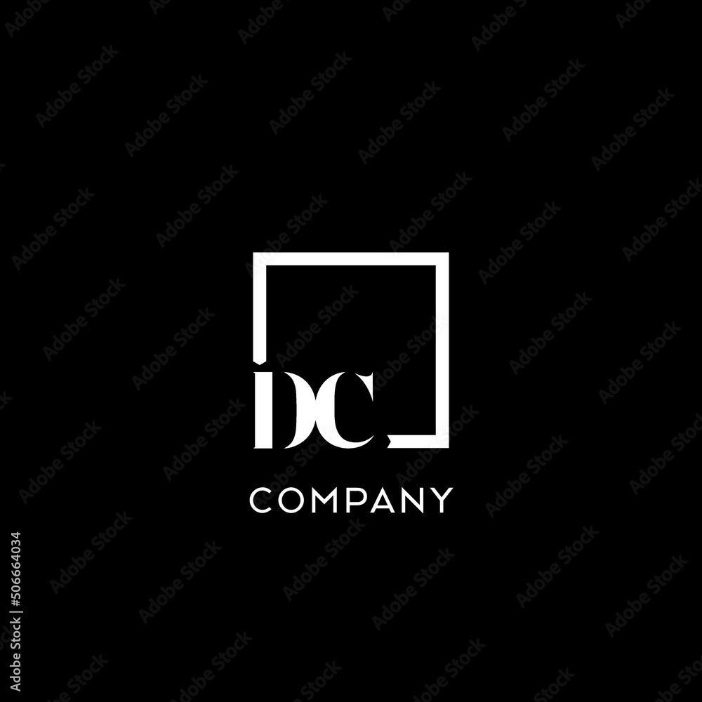 Letter DC simple square logo design ideas Stock Vector | Adobe Stock