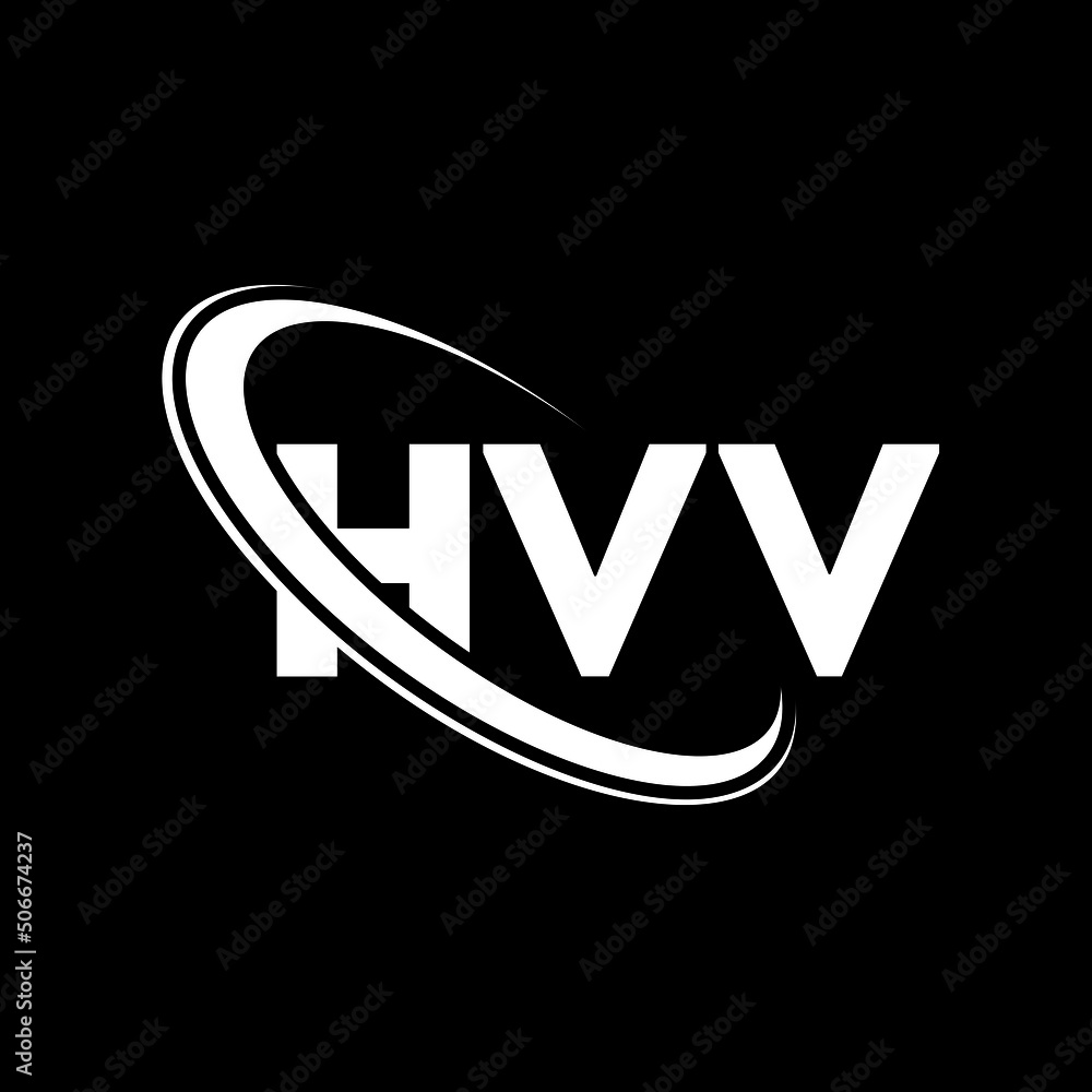 HVV logo. HVV letter. HVV letter logo design. Initials HVV logo linked ...