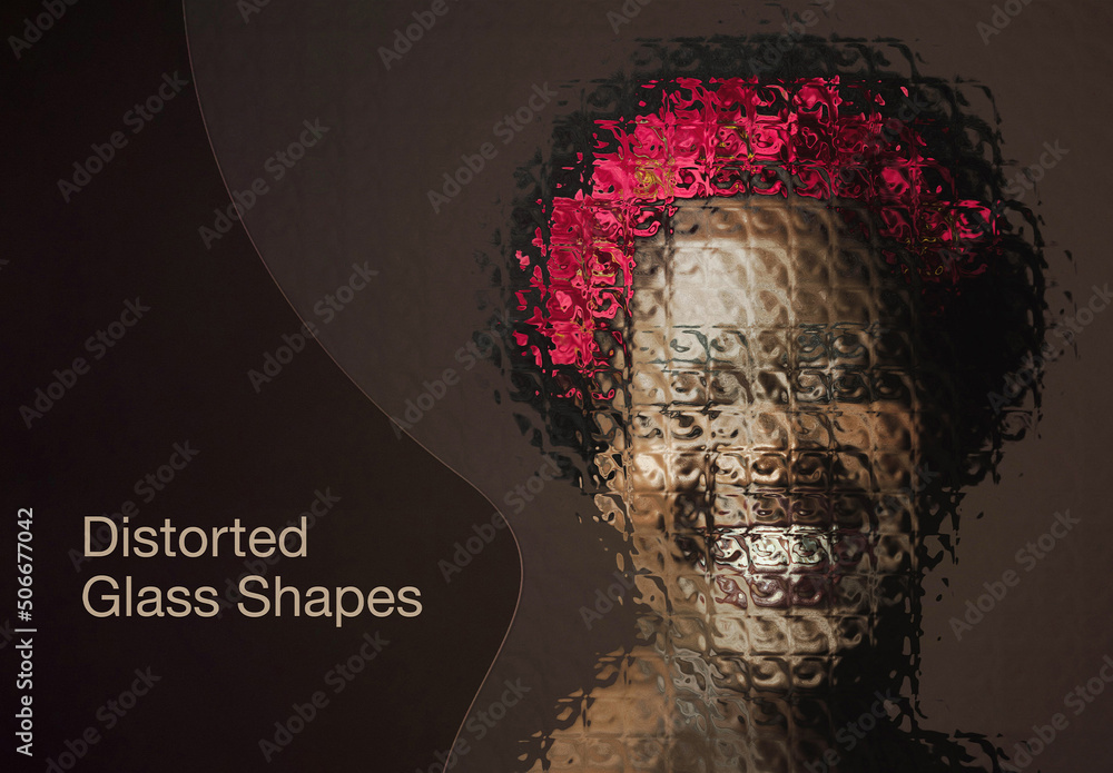 Distorted Glass Shapes Effect Stock Template | Adobe Stock