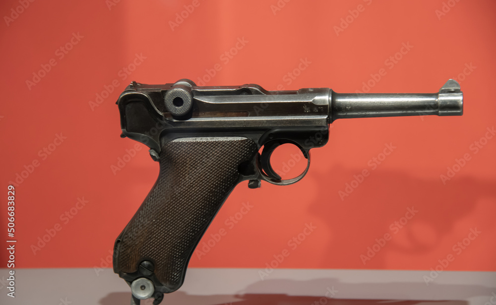 german WW2 automatic handgun Stock Photo | Adobe Stock