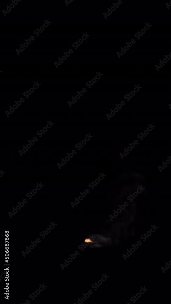 Physical dynamic visual effect fire flame and smoke movement. Stock ...