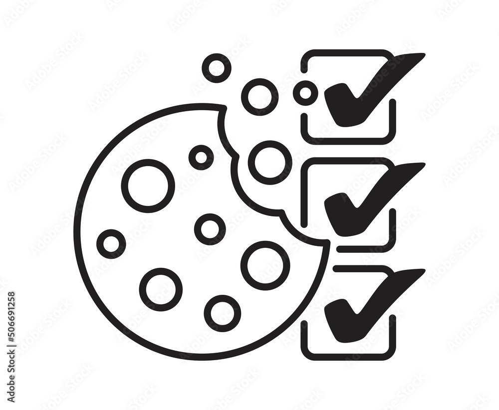 Accept all Cookies - pictogram for pop-up window Stock Vector | Adobe Stock