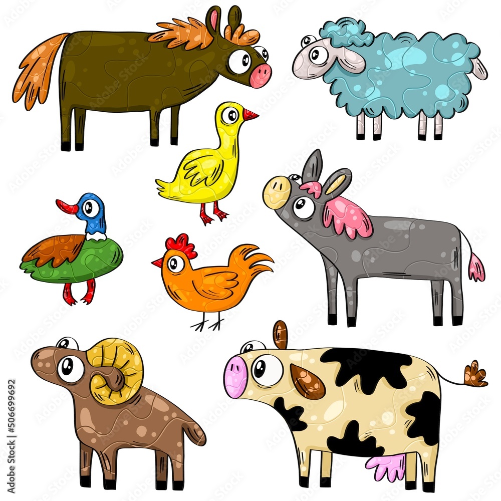 Digital clipart - Farm Animals -Animals Clipart Set- Digital Download ...