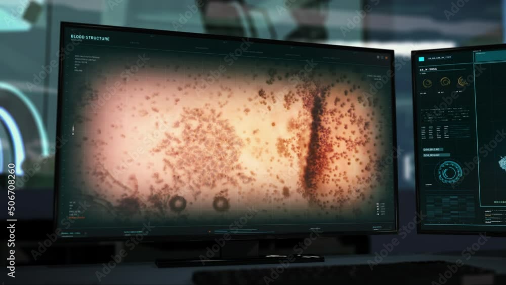 Blood Structure Analysis At Modern Medical Laboratory. Laboratory ...