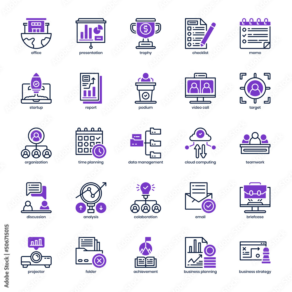 Business Planning icon pack for your website design, logo, app, UI ...