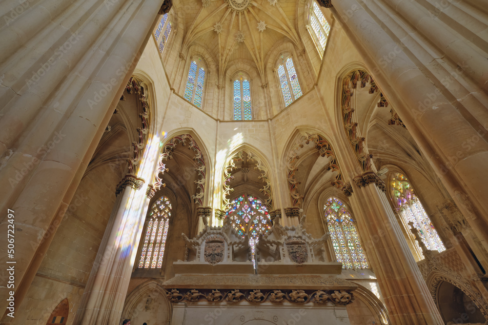 tomb of King John I of Portugal and his wife Philippa of Lancaster in ...