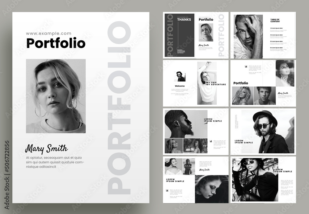 Portfolio Layout Stock Template | Adobe Stock