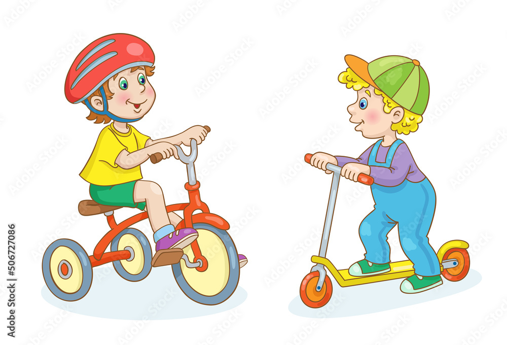 Two Bikes Clipart
