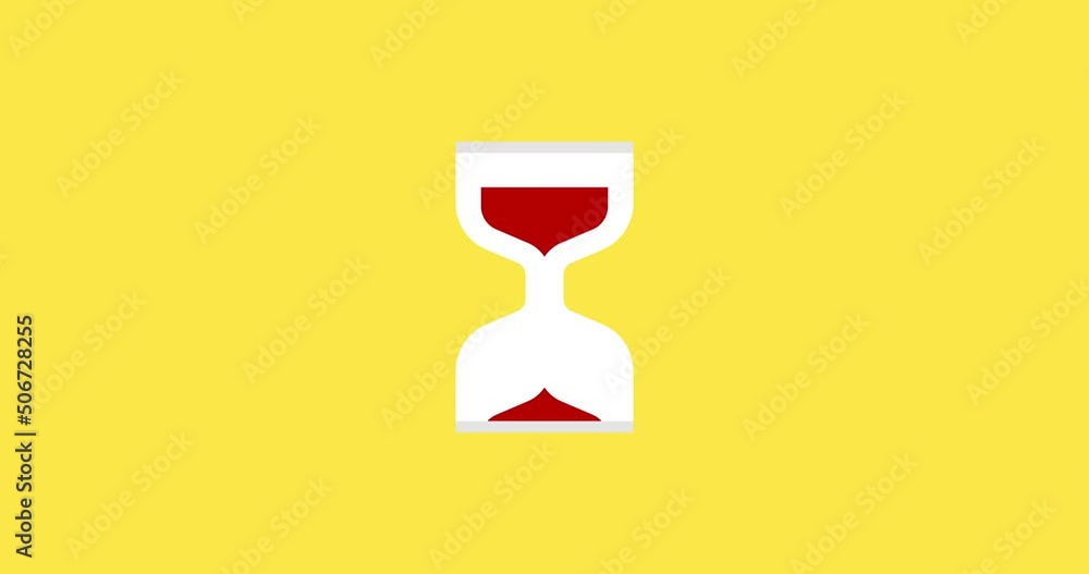 Hourglass Loading Cursor animation loop animation. Hourglass loader. 4K ...