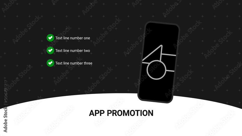 Modern App Presentation with Multiple Scenes Stock Template | Adobe Stock