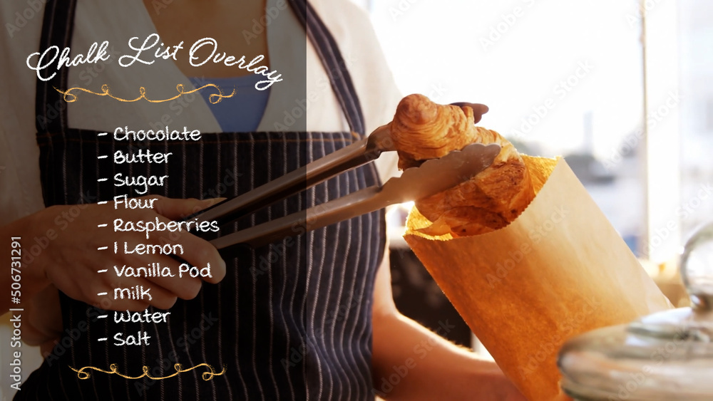 Simple Chalk List Overlays Stock Template | Adobe Stock