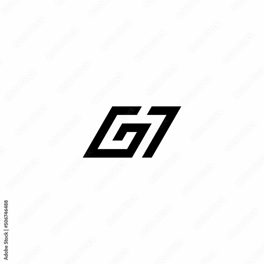 letter 67 Stock Vector | Adobe Stock