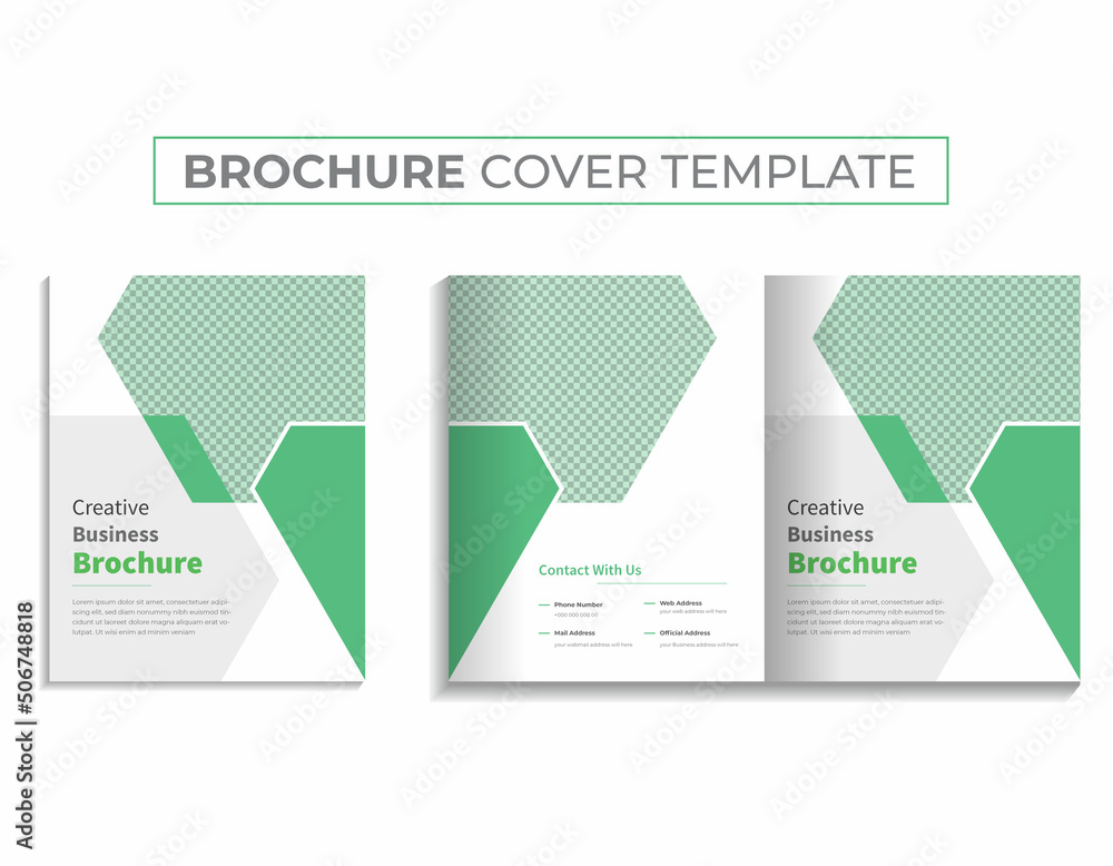 Multipurpose Colorful Corporate brochure front back layout theme cover ...