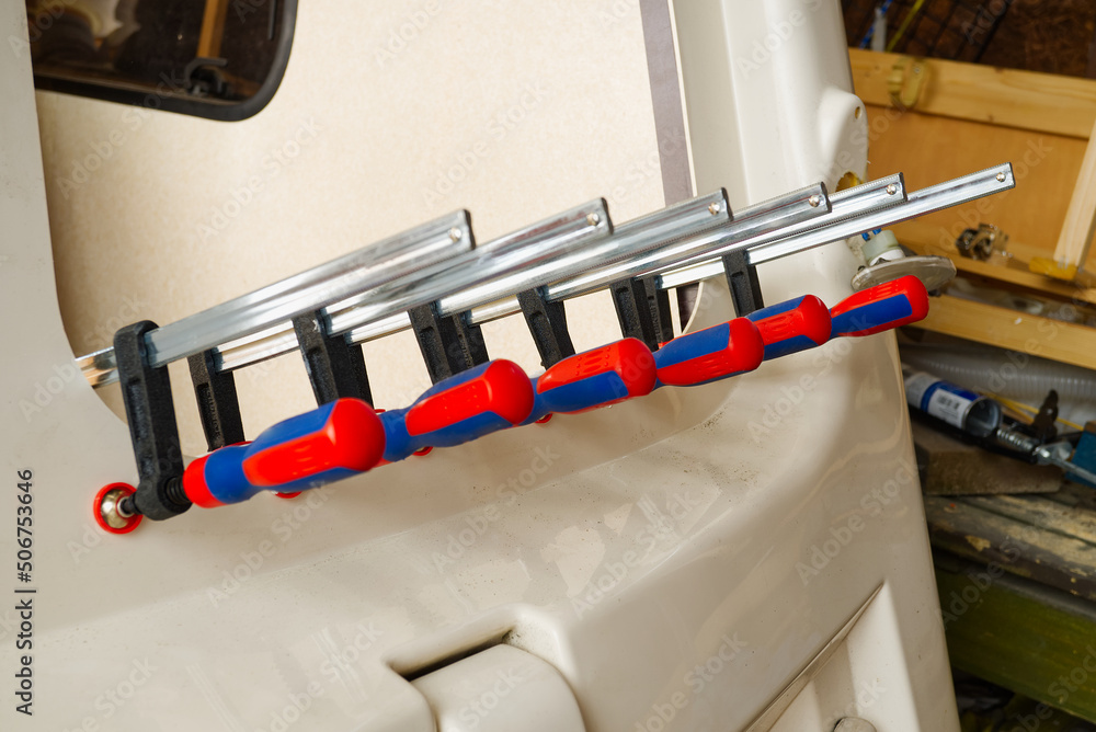 Restoring caravan after a leak from window. Rotten frame replacement ...