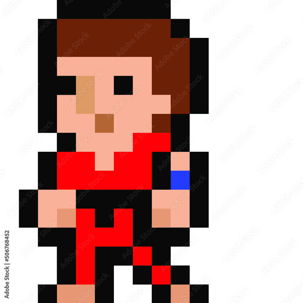 pixel art characters, vector files Stock Vector | Adobe Stock