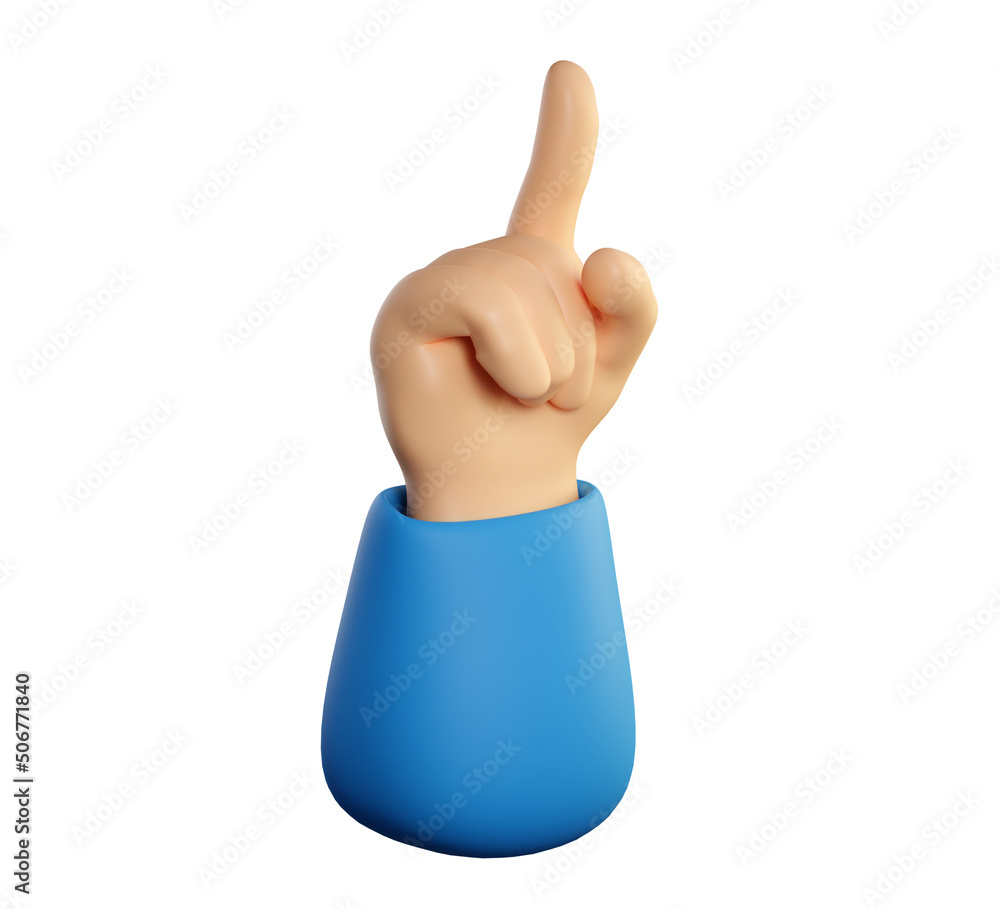 Pointing human hand. Touch, click or attention one finger sign of ...