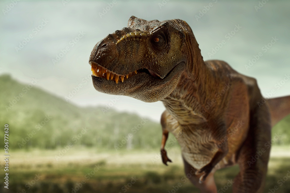 Dinosaur trex tyrannosaurus rex toy Stock Illustration | Adobe Stock