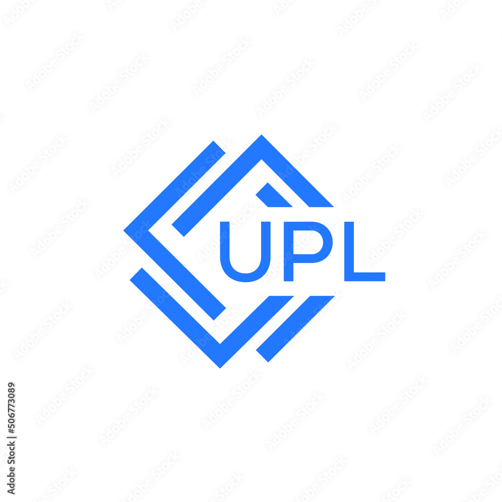 UPL technology letter logo design on white background. UPL creative ...