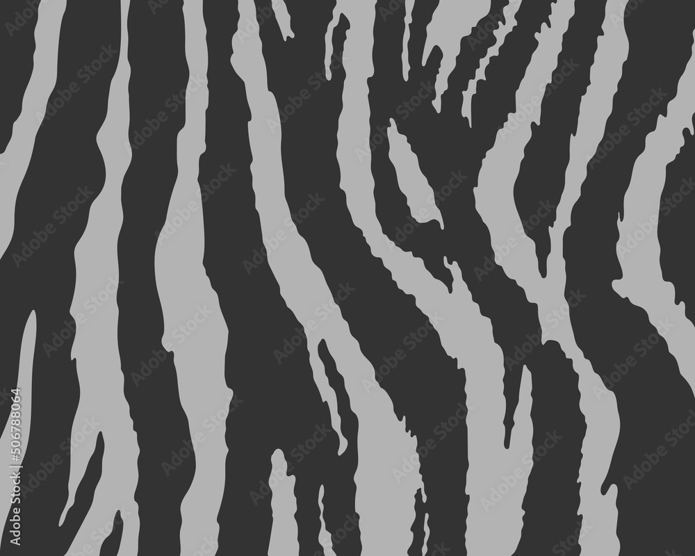 Vector black zebra print pattern animal seamless. Zebra skin abstract ...