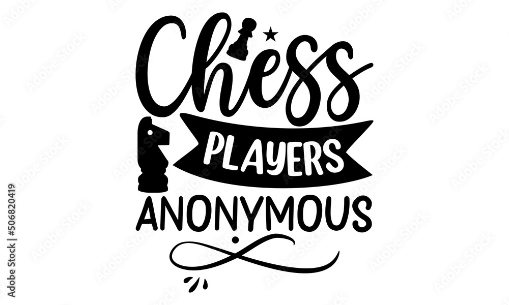 Chess Players Anonymous, Wordmark chess logo with king crown and bishop ...