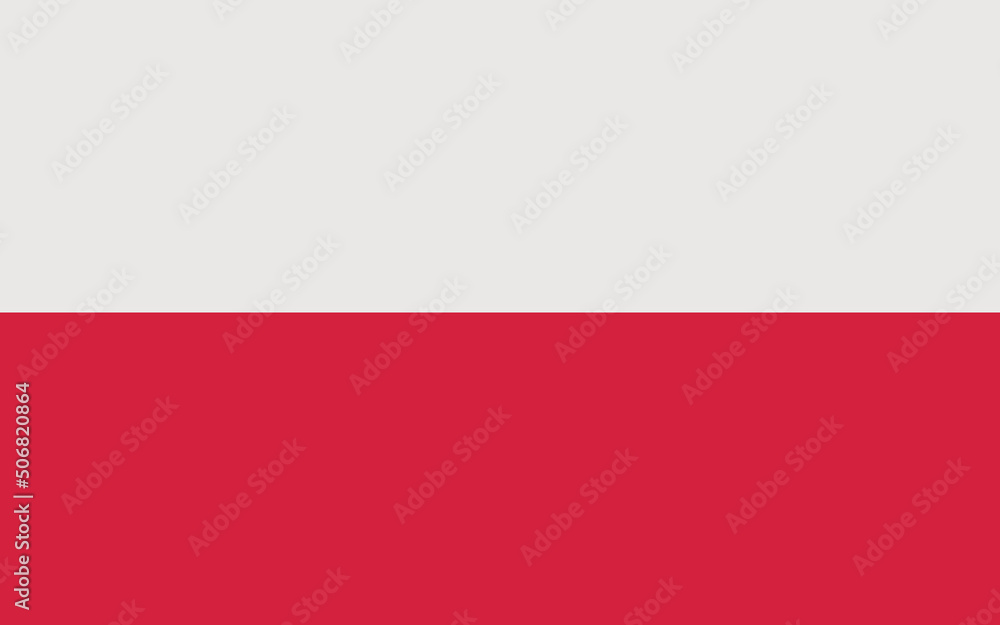 Flag of Poland. Polish national symbol in official colors. Template ...