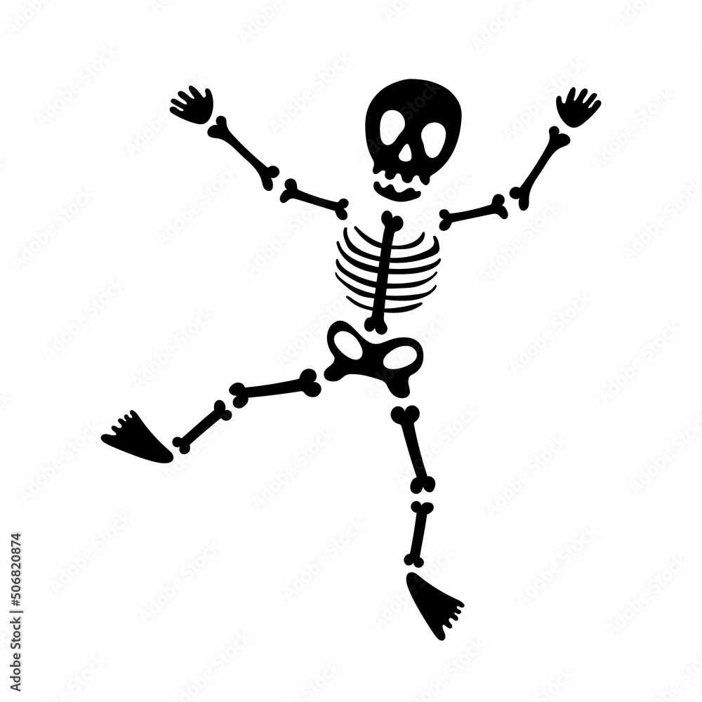 Halloween Skeleton Silhouette