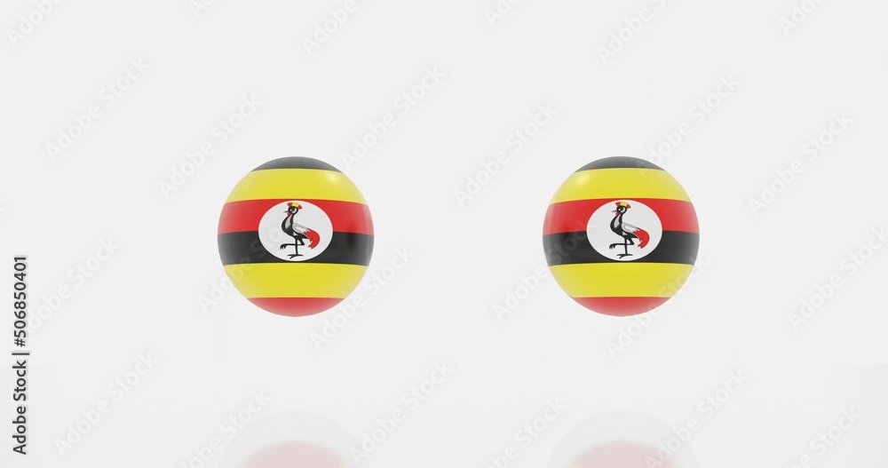 Uganda flag icon or symbols Stock Illustration | Adobe Stock