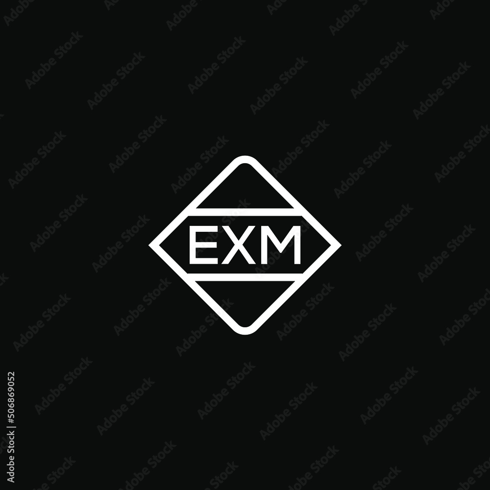 Vecteur Stock EXM letter design for logo and icon.EXM monogram logo ...