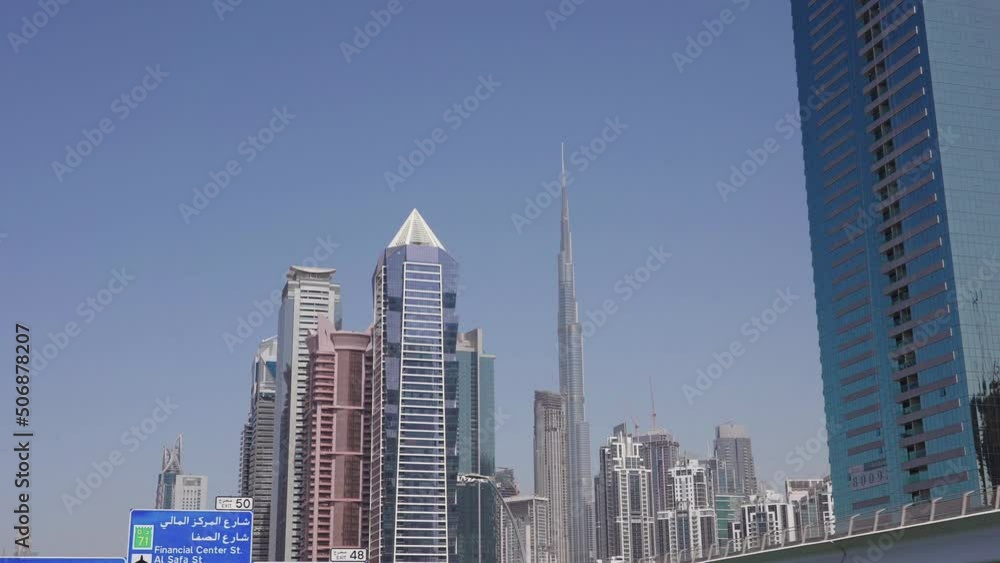 Burj Khalifa and Downtown Dubai Skyscrapers and Towers, View From ...