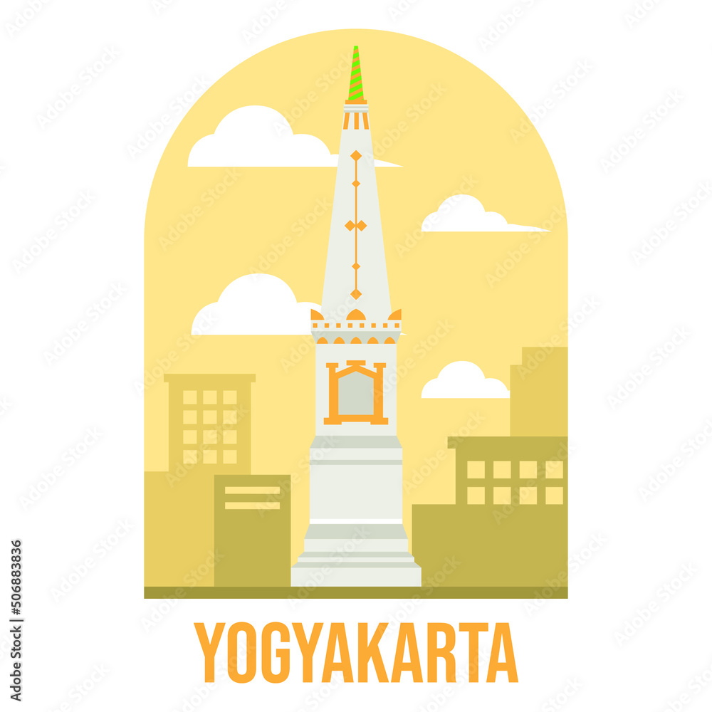 Yogyakarta logo. Symbol and sign of Indonesia's city. Logotype and ...