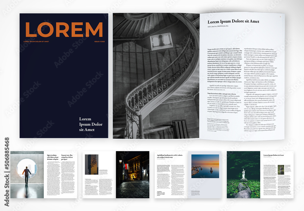 Customer Magazine Stock Template | Adobe Stock