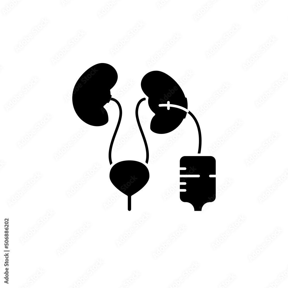Nephrostomy color line icon. Human diseases. Stock Vector | Adobe Stock