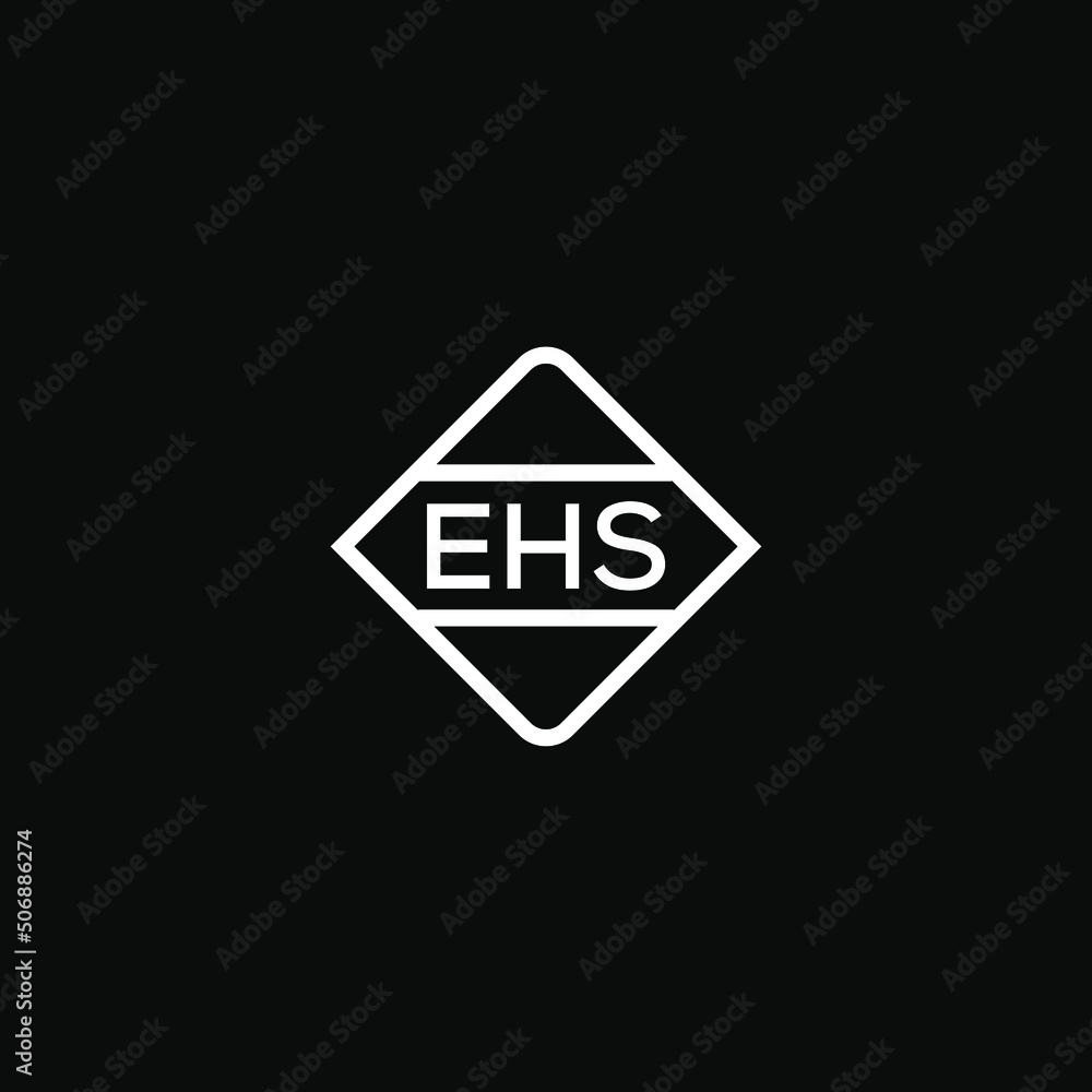 EHS letter design for logo and icon.EHS monogram logo.vector ...